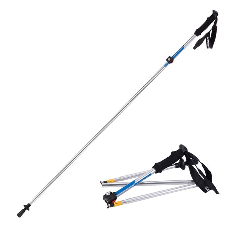 Outdoor Folding Alpenstocks Trekking Pole Folding Pole Walking Stick ...