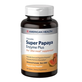 Spring Valley Papaya Enzyme Complex Chewable Tablets Dietary Supplement ...