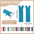 20Pcs 20 Colors Nylon Zipper Fastener with Alloy Zipper Puller for ...