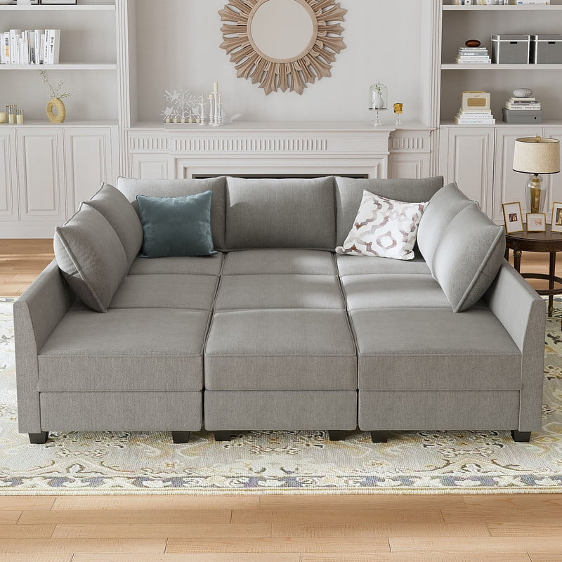 Click here for Honbay Convertible Modular Sofa Sleeper Customizab... prices