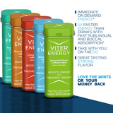 Viter Energy Mints, 40mg Caffeine, B Vitamins, Variety Flavors, 100 ...