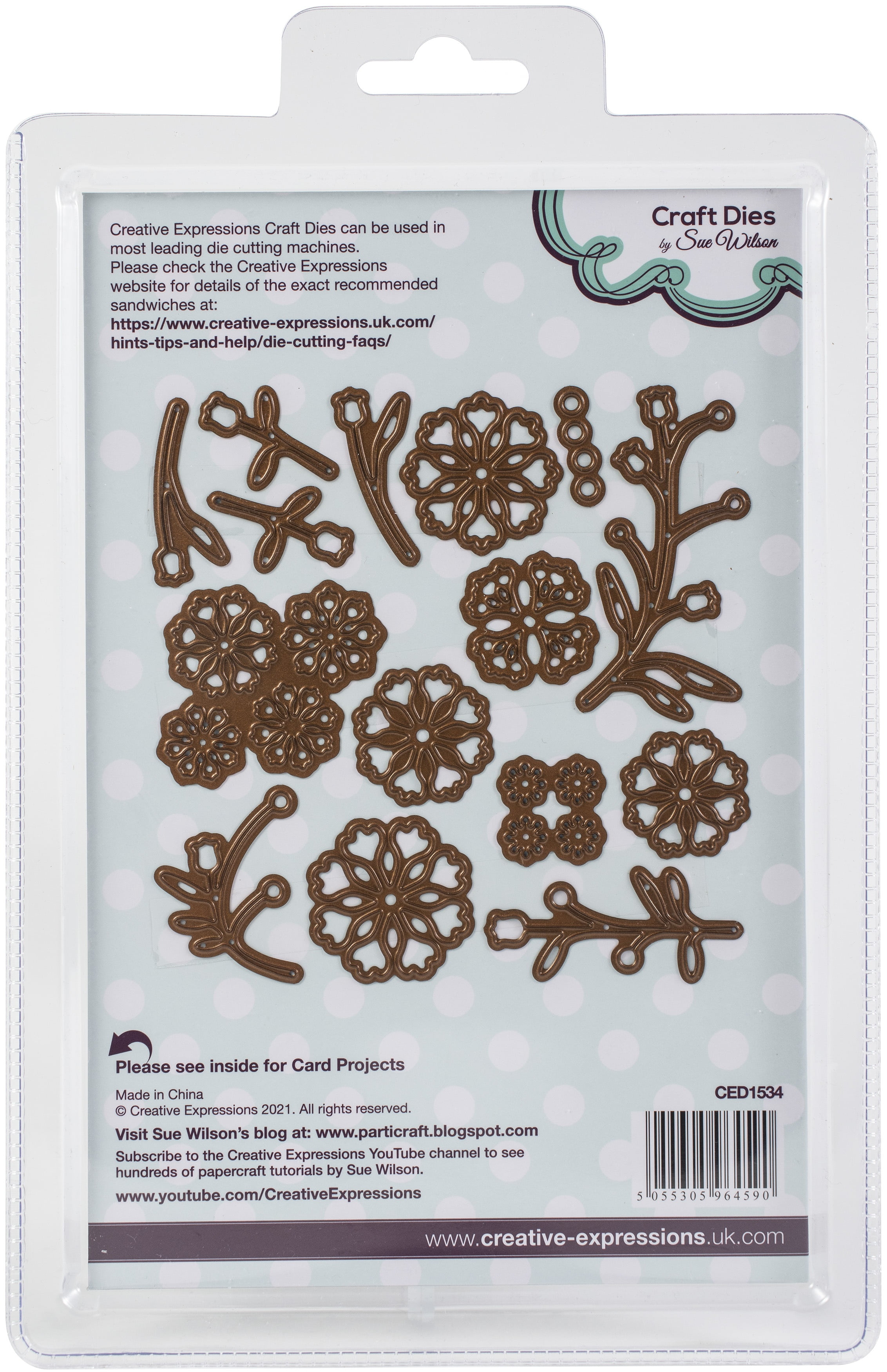 Papercraft Metal Largest Die 3.3 x 6.0 cm Smallest die 2.0 x 0.5 cm Sue ...