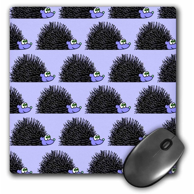 3dRose Cute Hedgehog Print Blue, Mouse Pad, 8 by 8 inches - Walmart.com