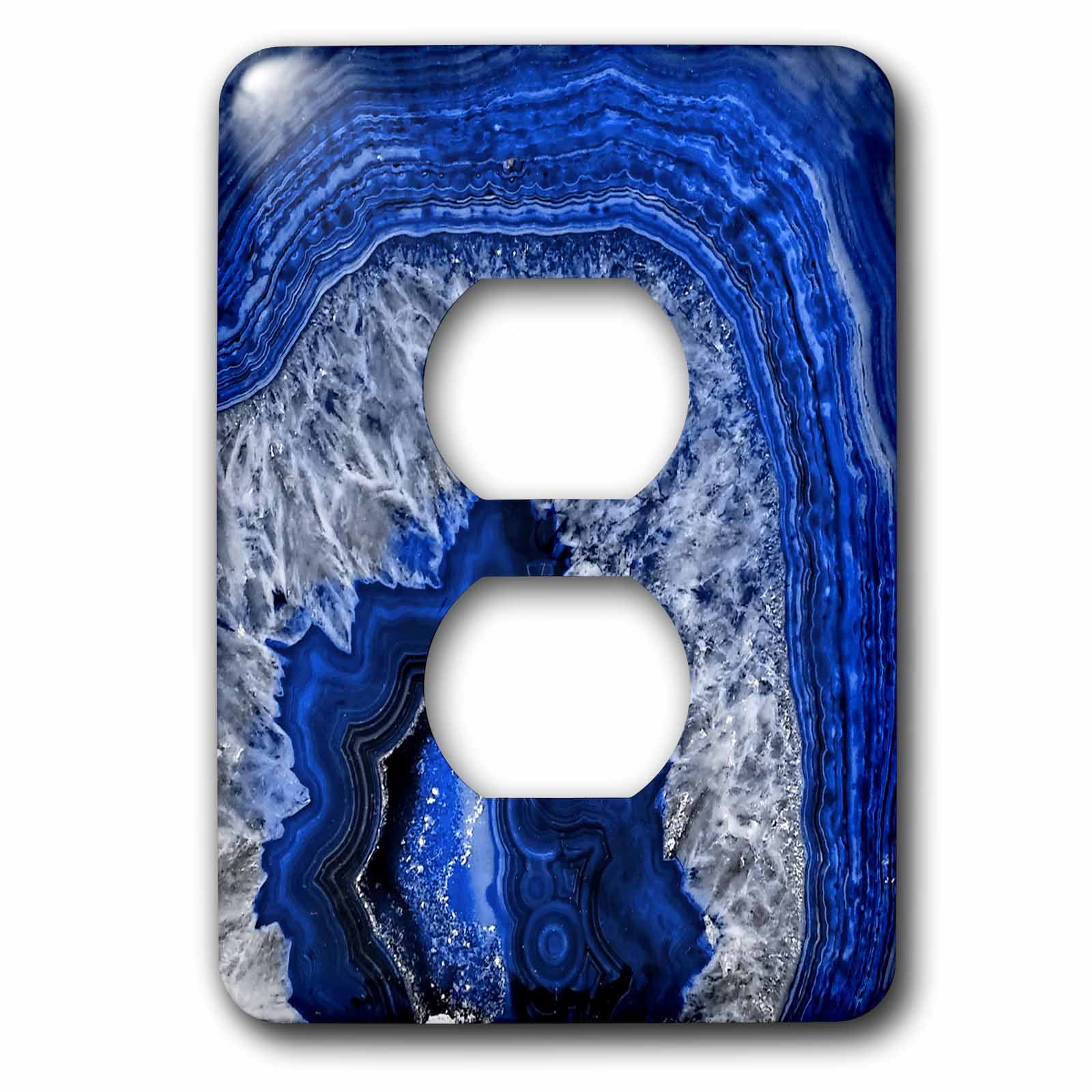 3dRose Image of Luxury Blue Indigo Marble Agate Gem Mineral Stone - 2 ...