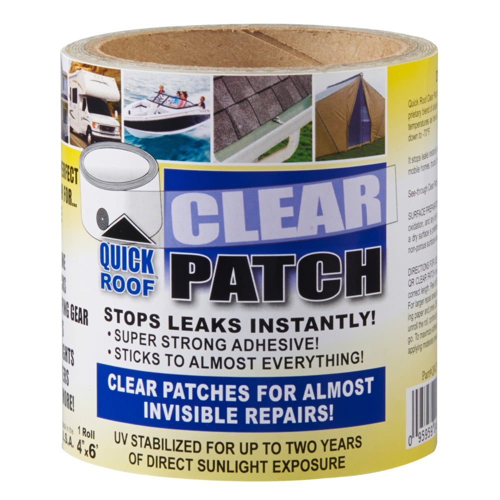 Cofair QRCP420 Quick Roof Clear Patch - 4" x 20' - Walmart.com