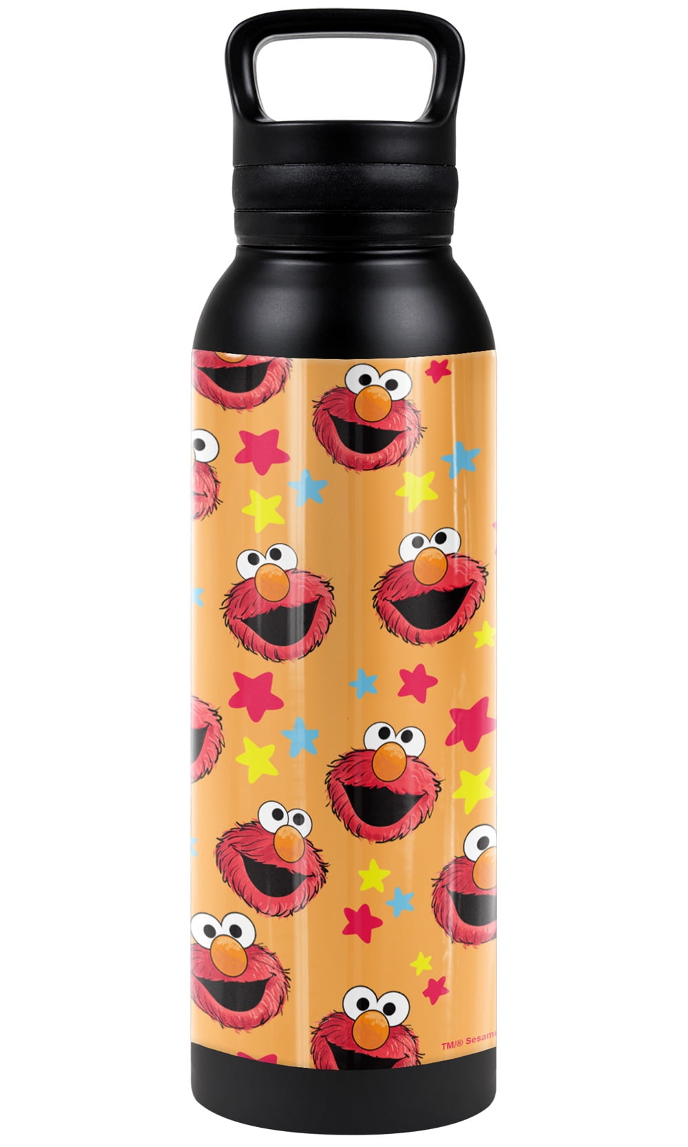 Sesame Street Official Elmo Pattern 24 oz Insulated Canteen Water ...