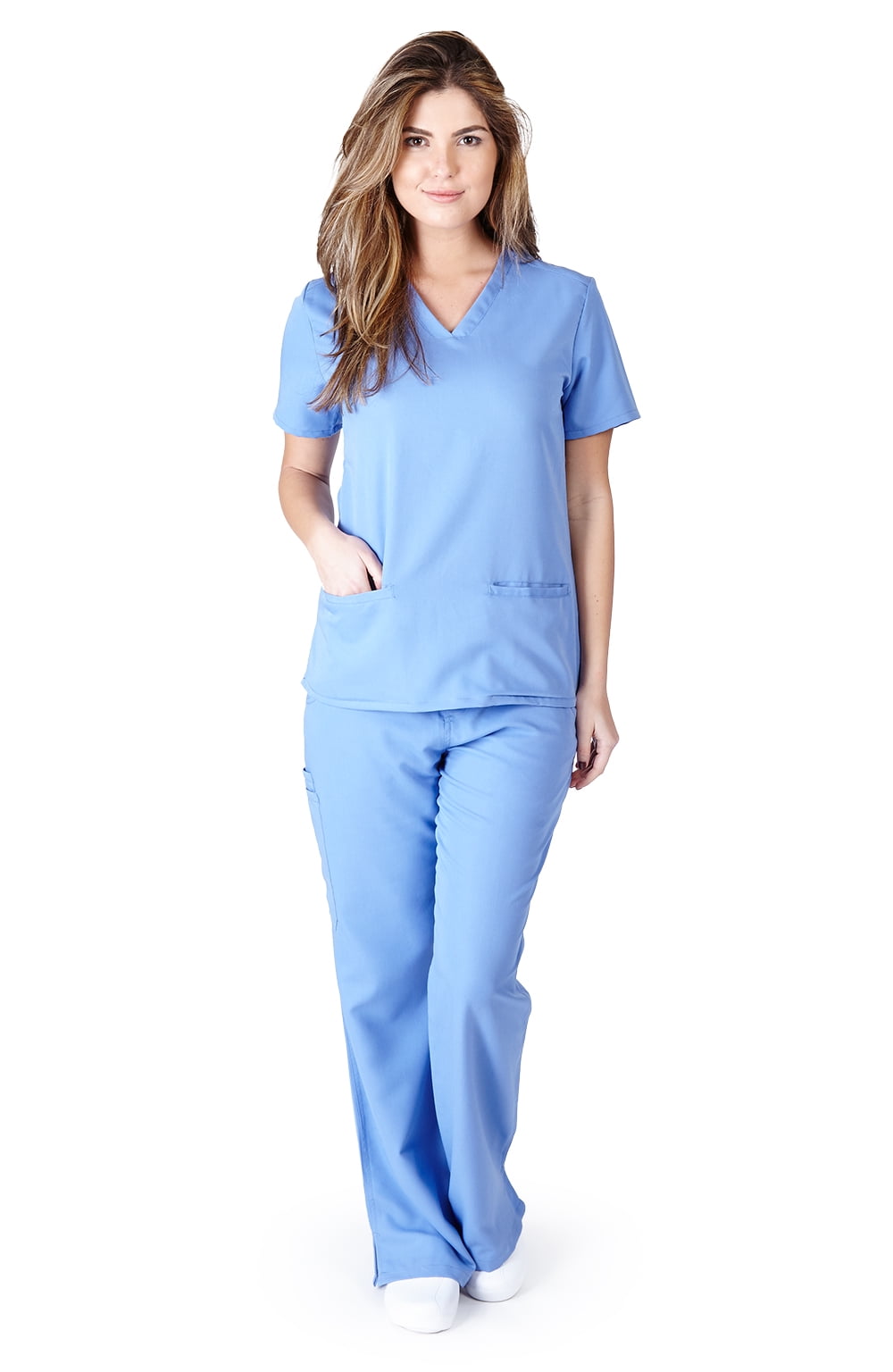 M&M SCRUBS Ultra Soft Stretch Junior fit scrub set 8117 9120 - Walmart.com