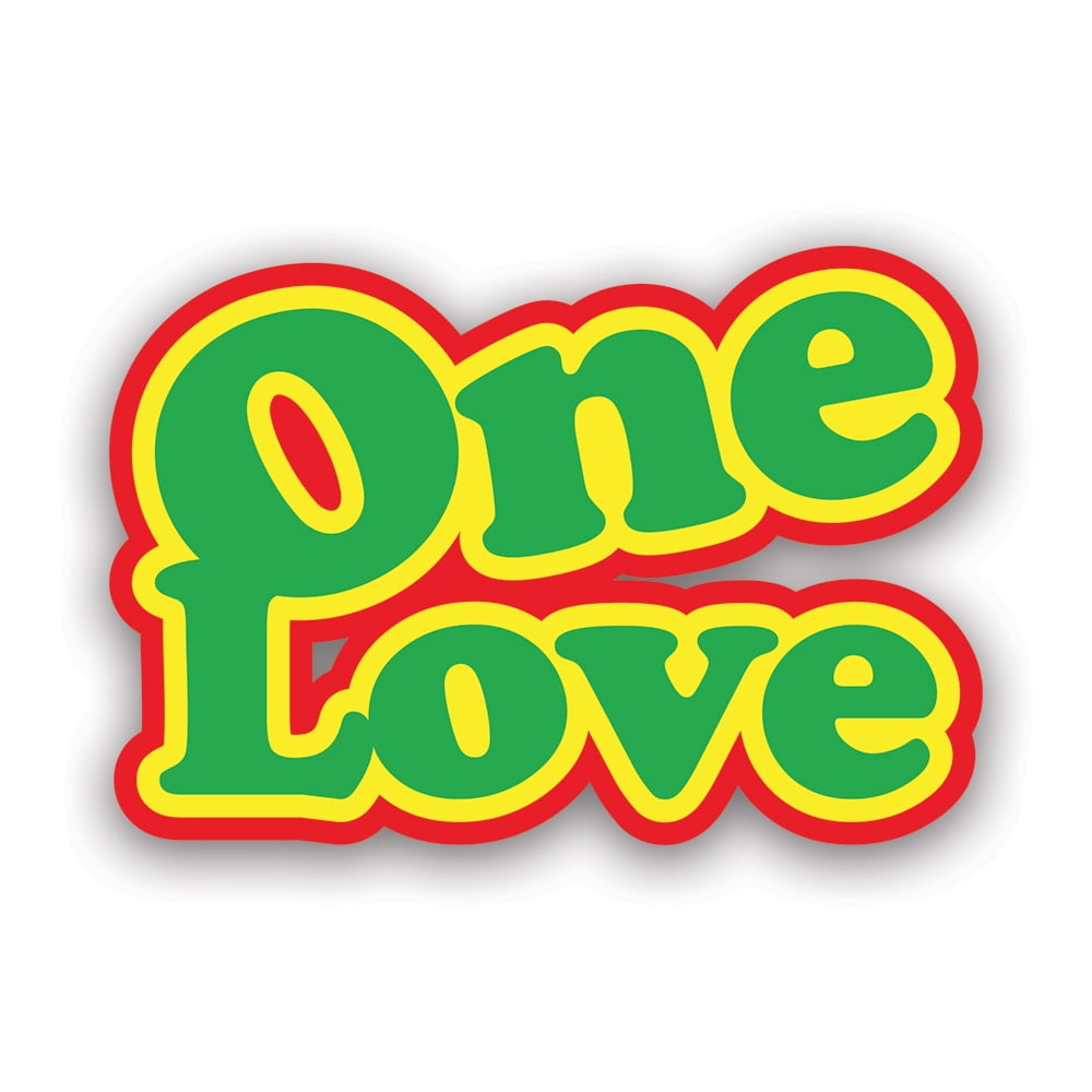 One Love Sticker Decal - Self Adhesive Vinyl - Weatherproof - Made in ...