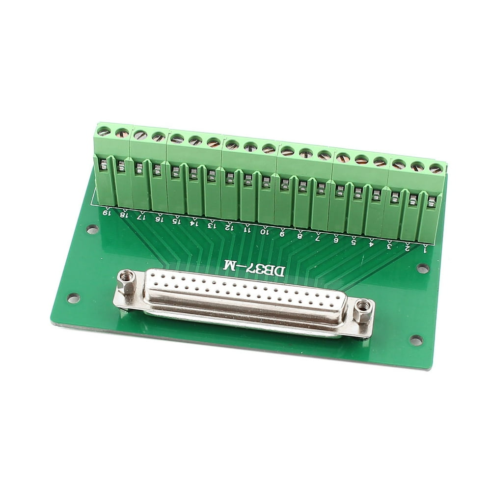 DB37 D-SUB Female Adapter to 37 Pin Port Terminal 2 Row Screw Breakout ...