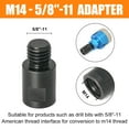 KDJ Angle Grinder Adapter Converter M10 M14 Converter Adapte Arbor ...