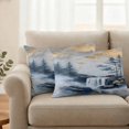 Abstract Scenery Art Outdoor Throw Pillow Covers Set of 2, Waterfall ...