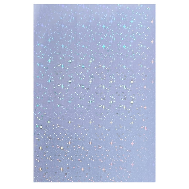25 Sheets A4 Size Stars Glitter Holographic Cold Laminate Sheet Premium ...