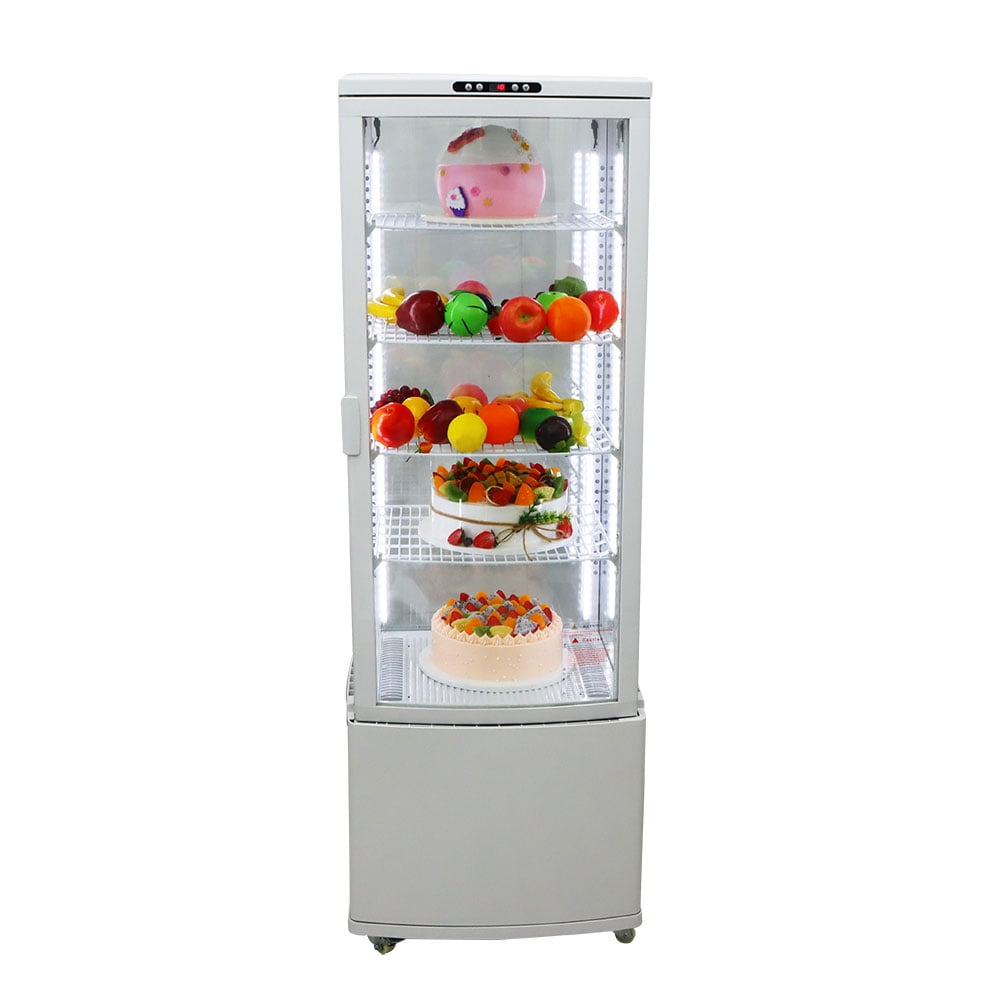 EQCOTWEA Commercial Refrigerated Cake Showcase Automatic Demisting Cake ...