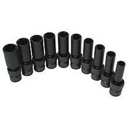 3660 10 Piece 3/8 Inch Drive Deep Swivel Socket Set 10-19mm - Walmart ...
