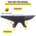 Cast Steel Anvil 132 Lbs 60kg Single Horn with Large Countertop Stable ...