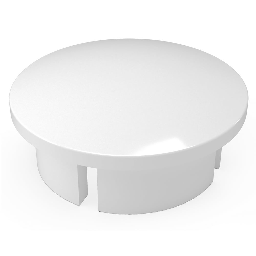 FORMUFIT F034IDC-WH-10 PVC Internal Domed End Cap, Furniture Grade, 3/4 ...