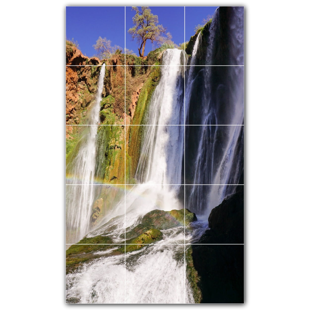 Picture-Tiles.com: Waterfalls Ceramic Tile Wall Mural WAL501140-35S. 12 ...
