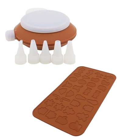 Chocolate DIY Kit Frosting Bag Silicone Molding Mat Air Needle Set ...