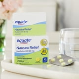 Equate Nausea Relief Meclizine HCl Tablets, 25 mg, 10 Count HSA/FSA ...