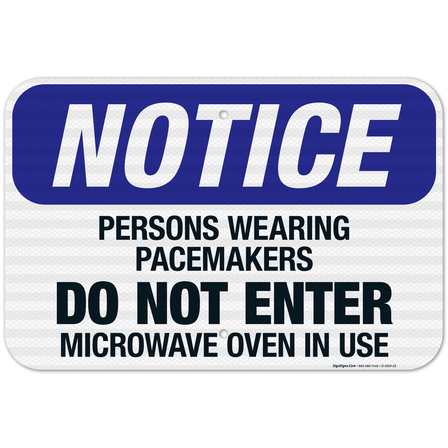 Persons Wearing Pacemakers Do not Enter Microwave Oven In Use Sign ...