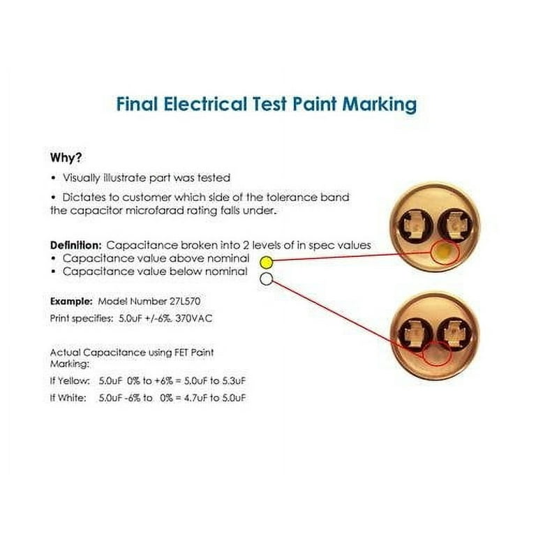 Genteq C3355R Capacitor Dual Run 35/5 Uf Mfd 370V Vac, Motor Genteq C3355R Capacitor Dual Run 35/5 Uf Mfd 370V Vac, Motor