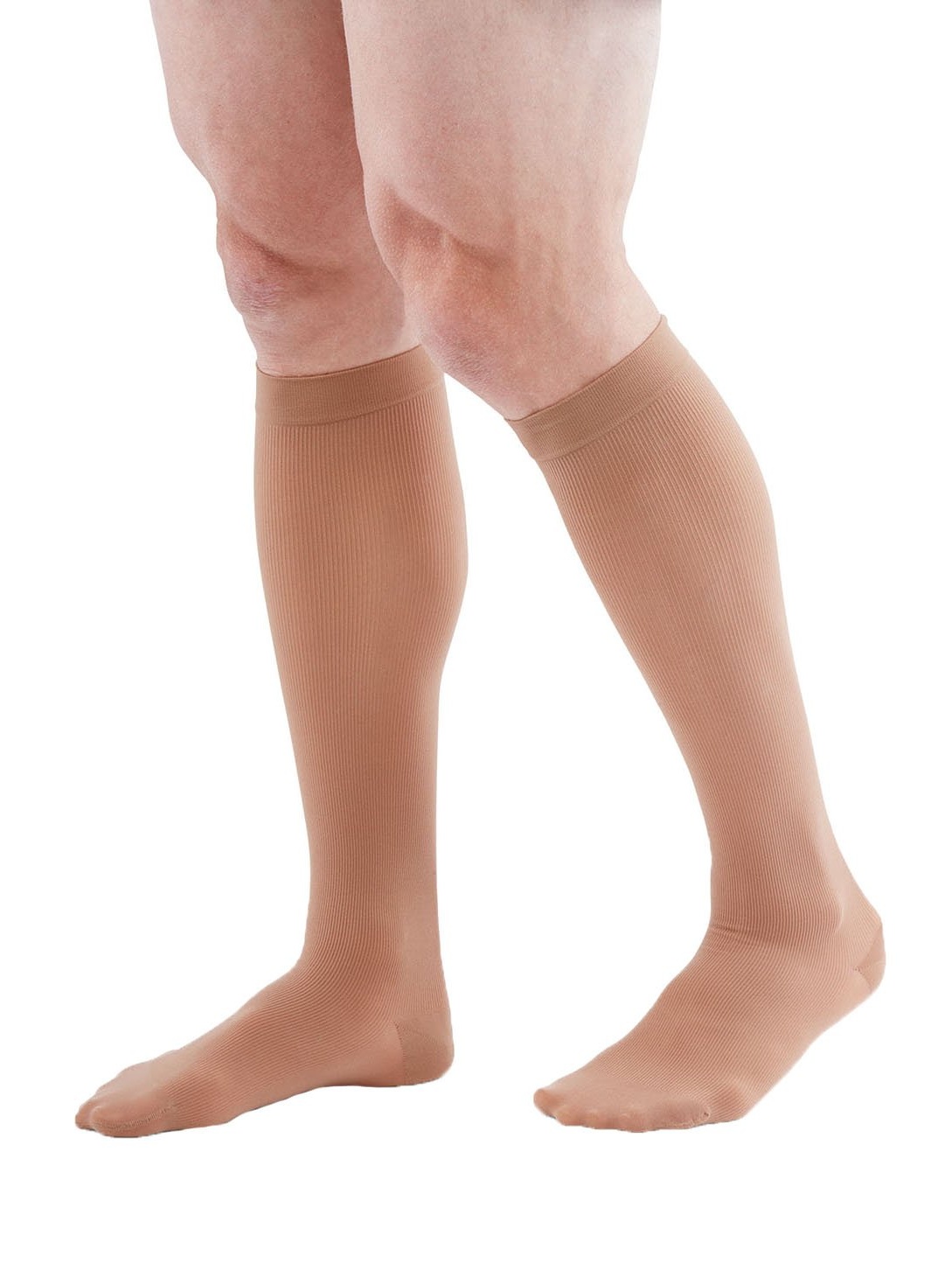 Medi Duomed Patriot Men's Ribbed Closed Toe Knee High Socks - 15-20 ...