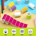 12 Rolls Printer Labels Adhesive Thermal Paper Thermal Label Stickers ...