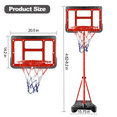 Kids Portable Basketball Hoop with Stand, Adjustable Height 4.82ft-8 ...