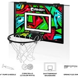 Free Shipping! AND1 Indoor Basketball Hoop, 18"x12" over The Door Mini ...