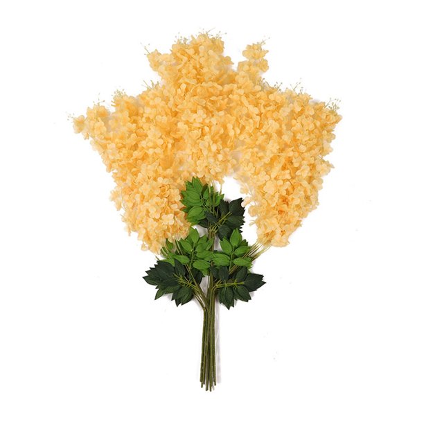 stanreset 12 Pieces Fake Wisteria Vine Rattan Artificial Flowers String ...