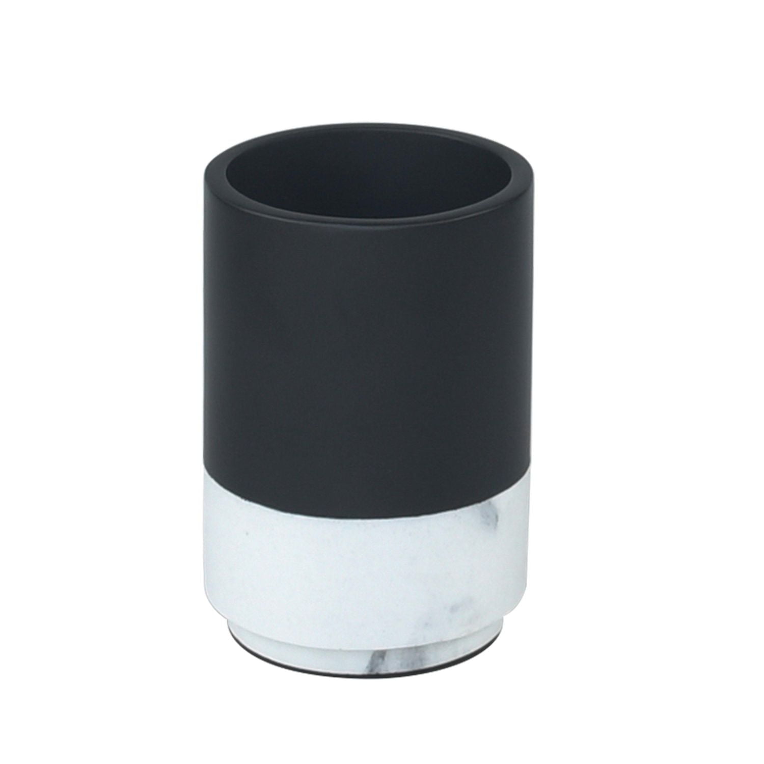 Click here for Hometrends Black Tumbler With Faux Marble Trim prices