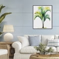 Stupell Industries Coastal Canopy Palm Tree Black Framed Giclee Art ...