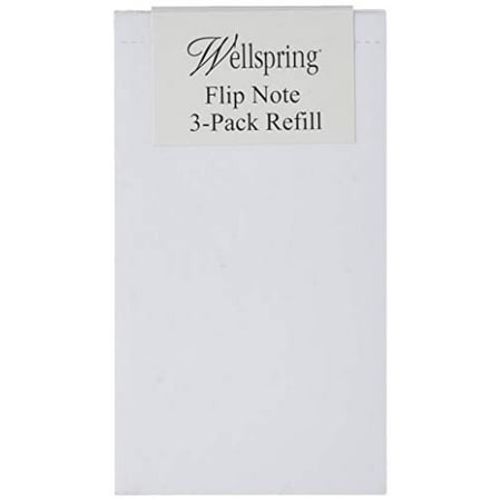 Wellspring Flip Note Refill Pad, Blank Paper, 3 per Pack (2204 ...