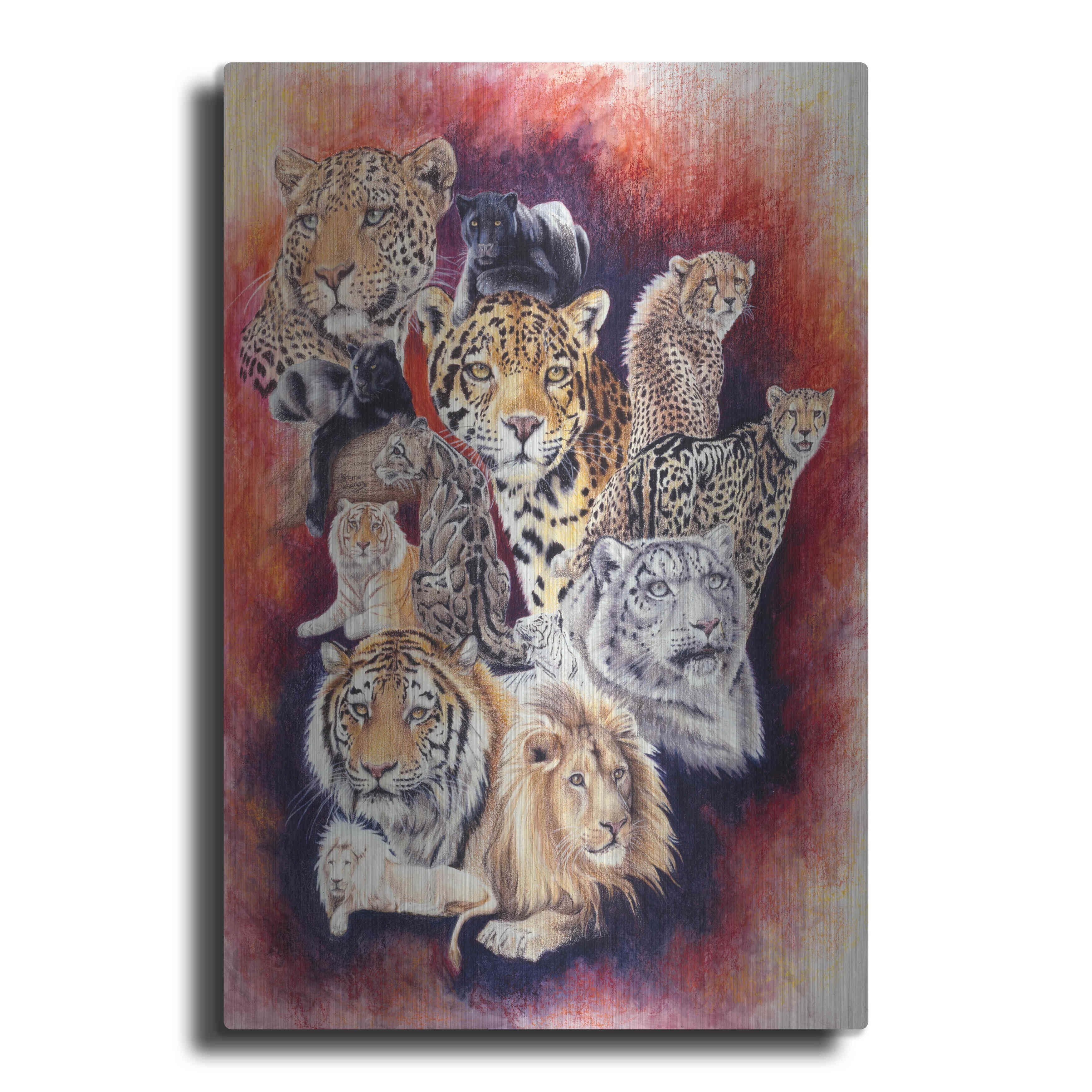 Luxe Metal Art 'Baker's Dozen' by Barbara Keith, Metal Wall Art, 24"x36 ...