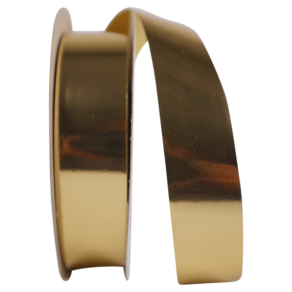 Reliant Ribbon - 16040-035-09C, Metallic Polypro Rd Ribbon, Gold, 1-1/4 ...