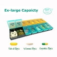 Mossime XL Large Daily Pill Organizer with Morning & Noon Individual ...