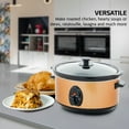 Free Shipping! OVENTE Portable 3.7 Quart Electric Slow Cooker with 3 ...