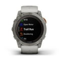 Garmin fēnix 7X Pro Solar Sport Watch, GPS, Built-in Flashlight, Solar Charging, Fog Gray/Ember ...