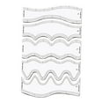 S SERENABLE 5 Pieces Wave Edge Rulers Quilting Rulers Cutting Rulers ...