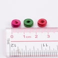 Lead Free Flat Round Natural Wood Beads Dyed 8x3mm hole: about 2mm DIY ...