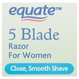 Equate Women's 5-Blade Razor with Replacement Cartridges, 2 Ct ...