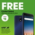 Cricket Wireless Debut S2, 32GB, 3GB RAM, Deep Navy - Prepaid ...