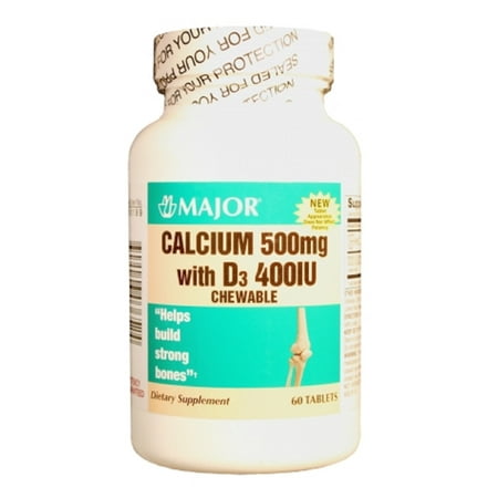 UPC 309046036524 - Major Calcium with D3 Chewable Tablets, 60 Count ...