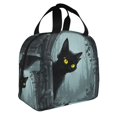 Black Cat Lunch Box Insulated Thermal Lunch Bag Oxford Cloth Reusable ...
