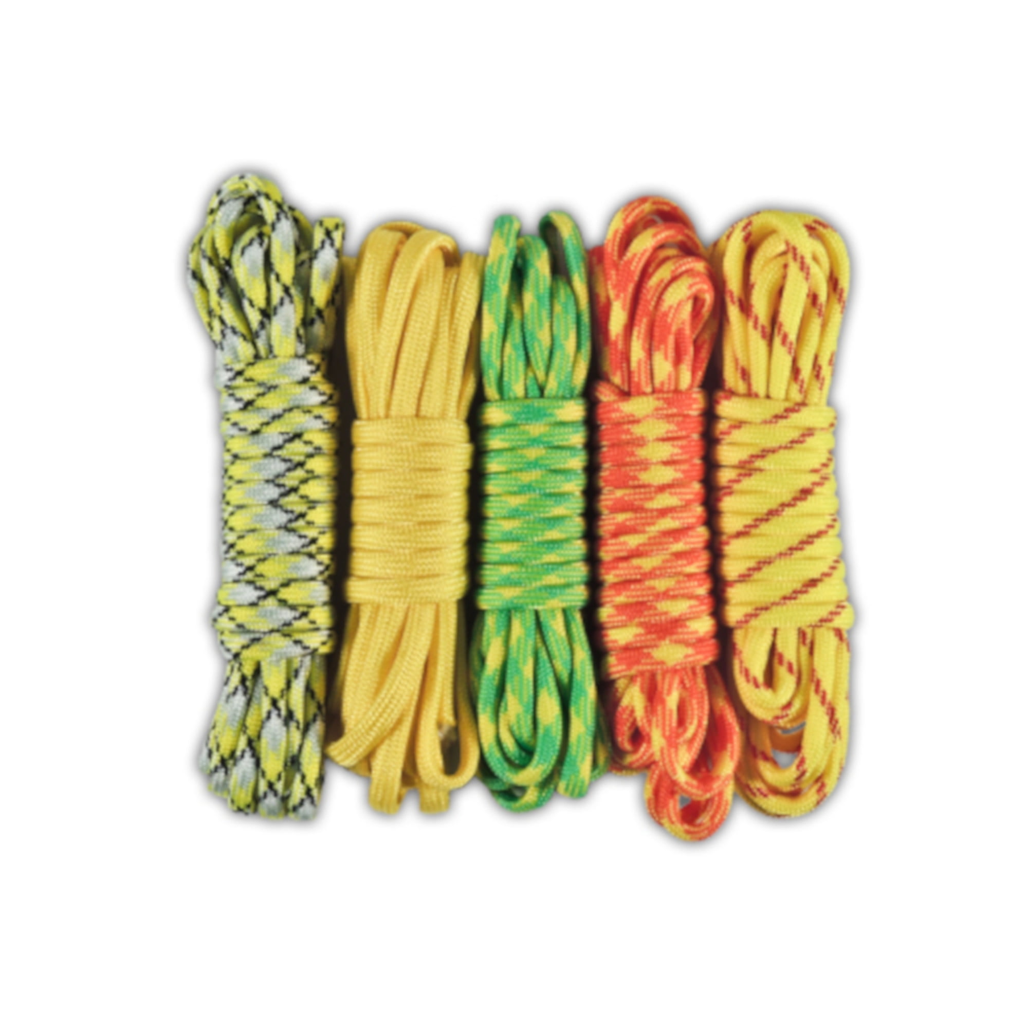 Paracord Planet 550lb Paracord Combo Crafting Kits - 5 Colors 50 Feet ...