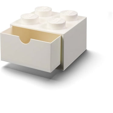 LEGO Desk Drawer Stackable Storage with 4 Knobs, in Red - Walmart.com