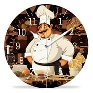 Harko 767 Home Novelty Wall Clock, Daily Bread Design, Kitchen & Dining ...