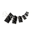 Binder Clips 100 Pack, Assorted Sizes X Large to Micro, Black Steel ...
