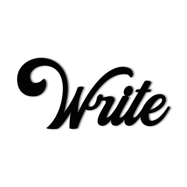 Write - Metal Word Wall Sign Wall Art Home Décor Teacher Classroom Home ...