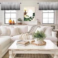 Black Gray Mosaic Valances for Windows, Minimalist Abstract Hexagonal ...